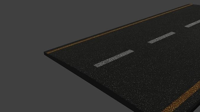 3D model realastic low poly road VR / AR / low-poly | CGTrader