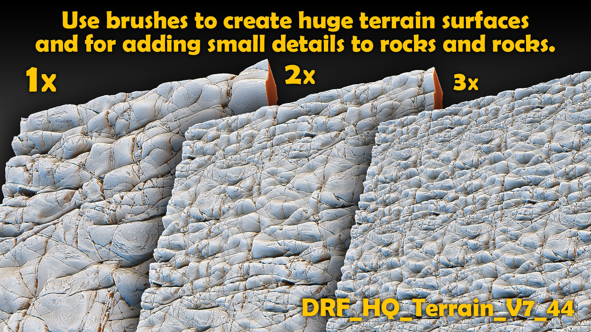 Ultra HQ Terrain Seamless Sculpt Zbrush brushes and Alphas Vol7 3D ...