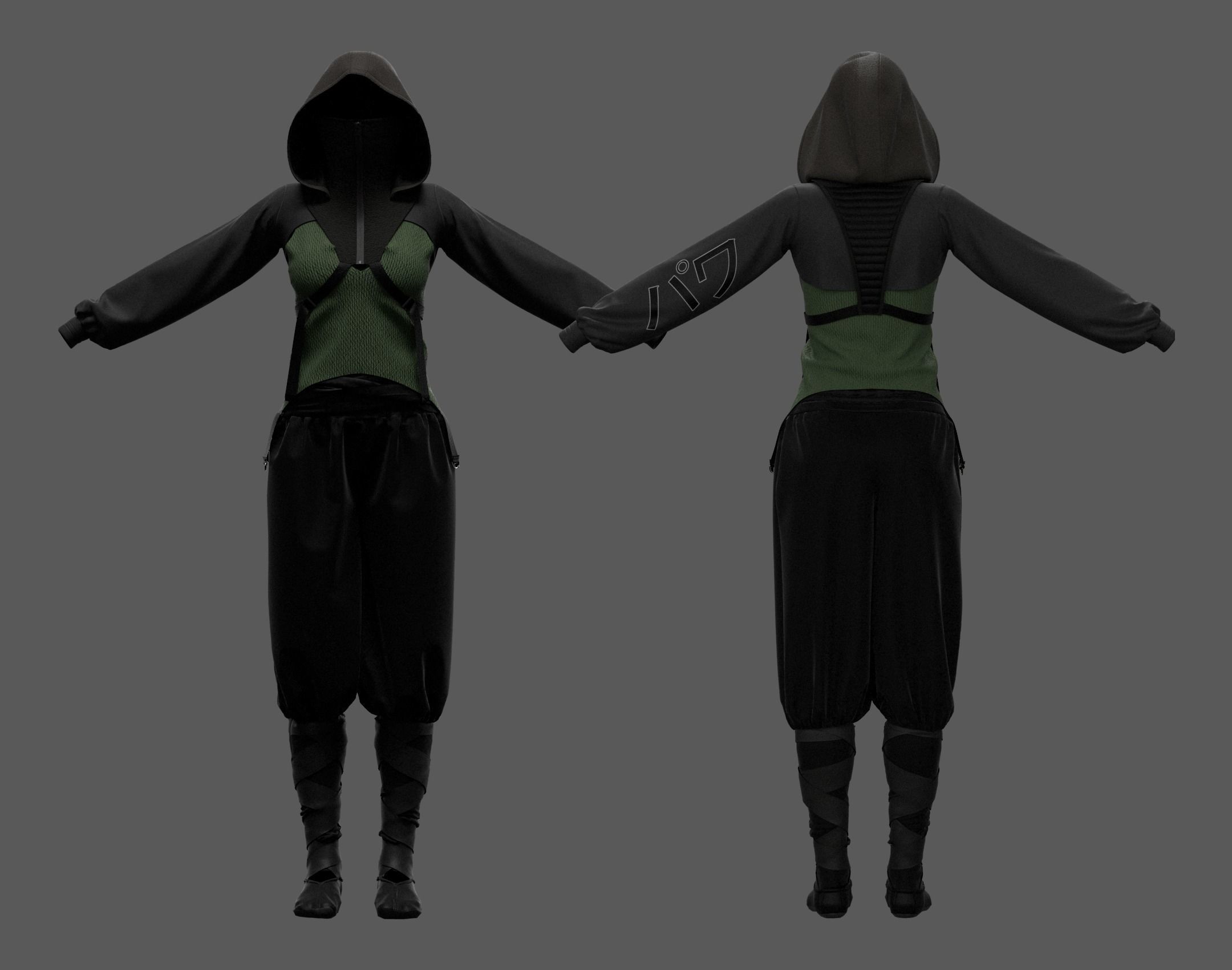 Ninja Style 3D model | CGTrader