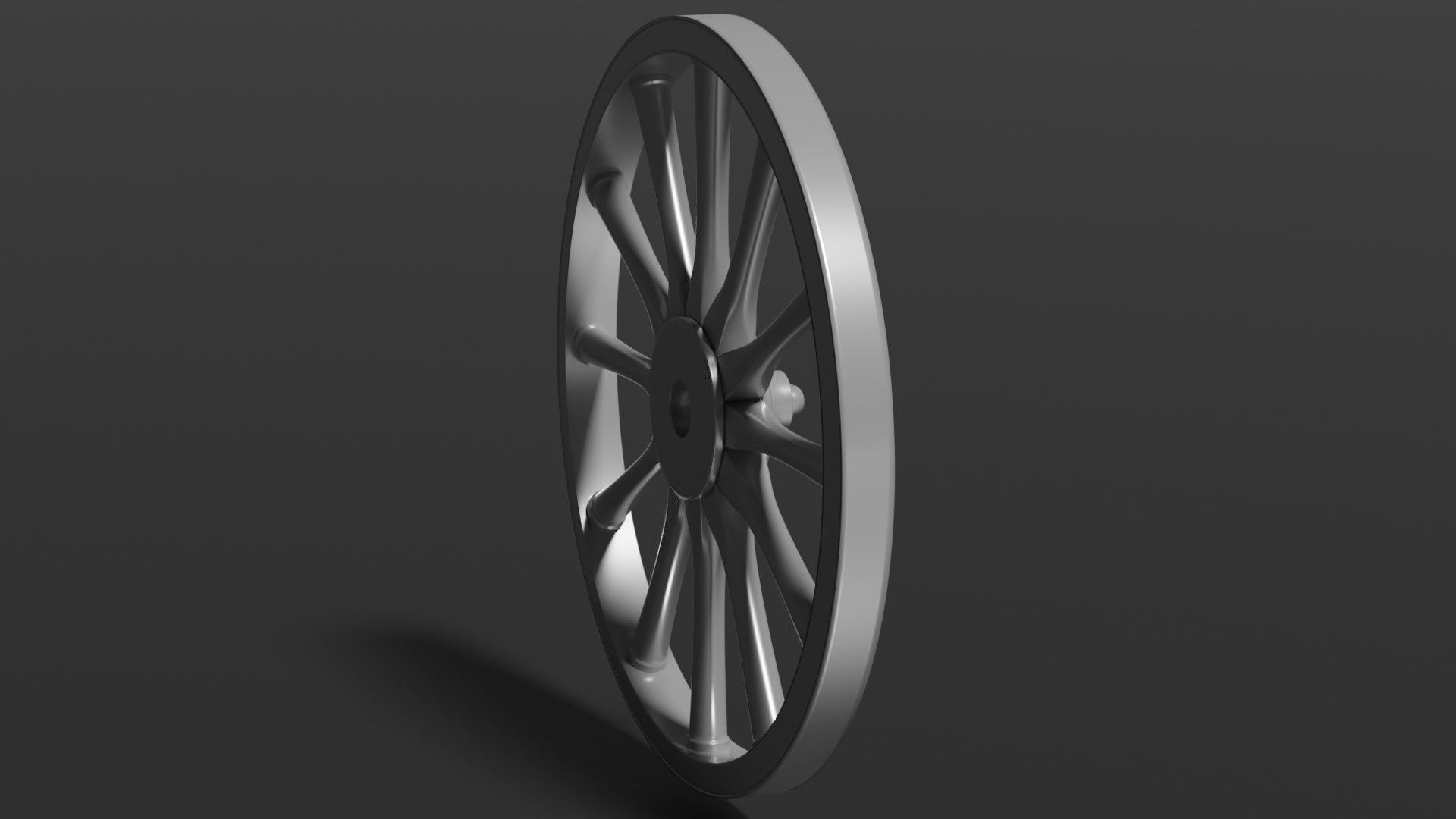 Old Wheel 3D Print 3D model 3D printable | CGTrader