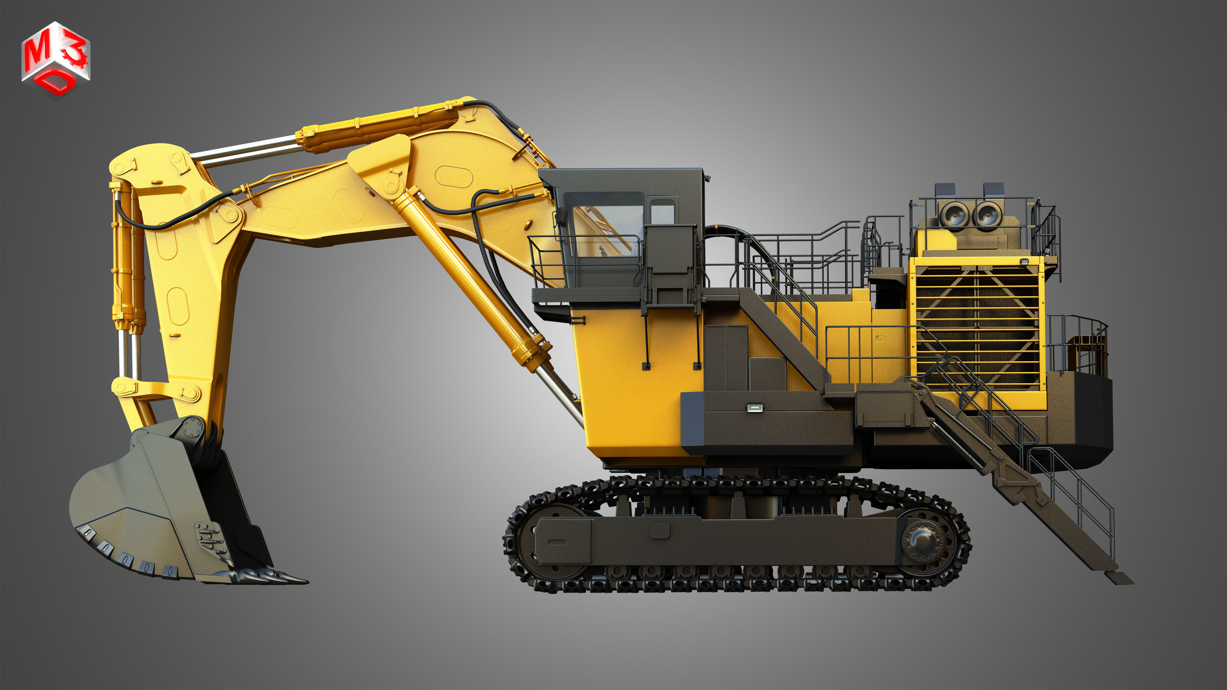 EX8000-6 - Hydraulic Mining Excavator 3D model | CGTrader