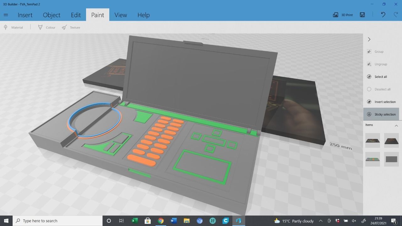 marvel Loki TVA accessories tem pad reset charge and baton 3D model 3D ...