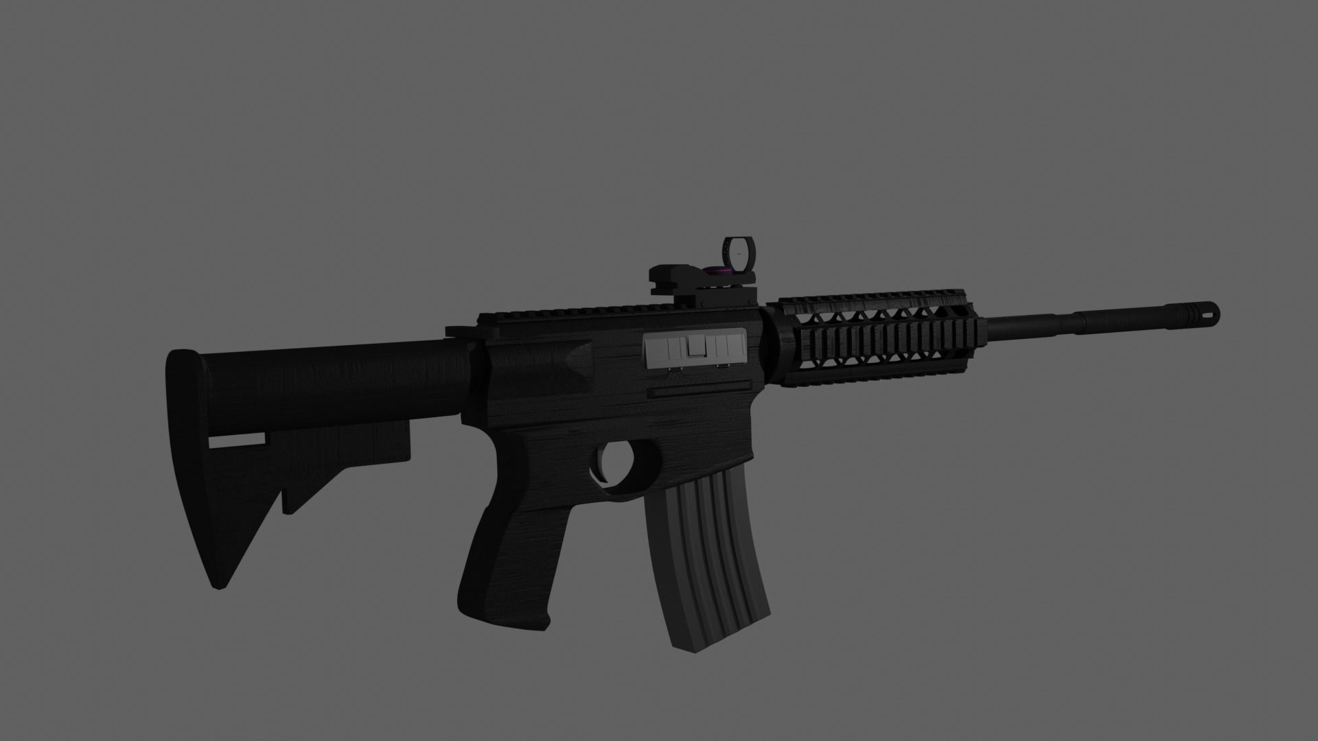 Assault Rifle m4 3D model rigged | CGTrader
