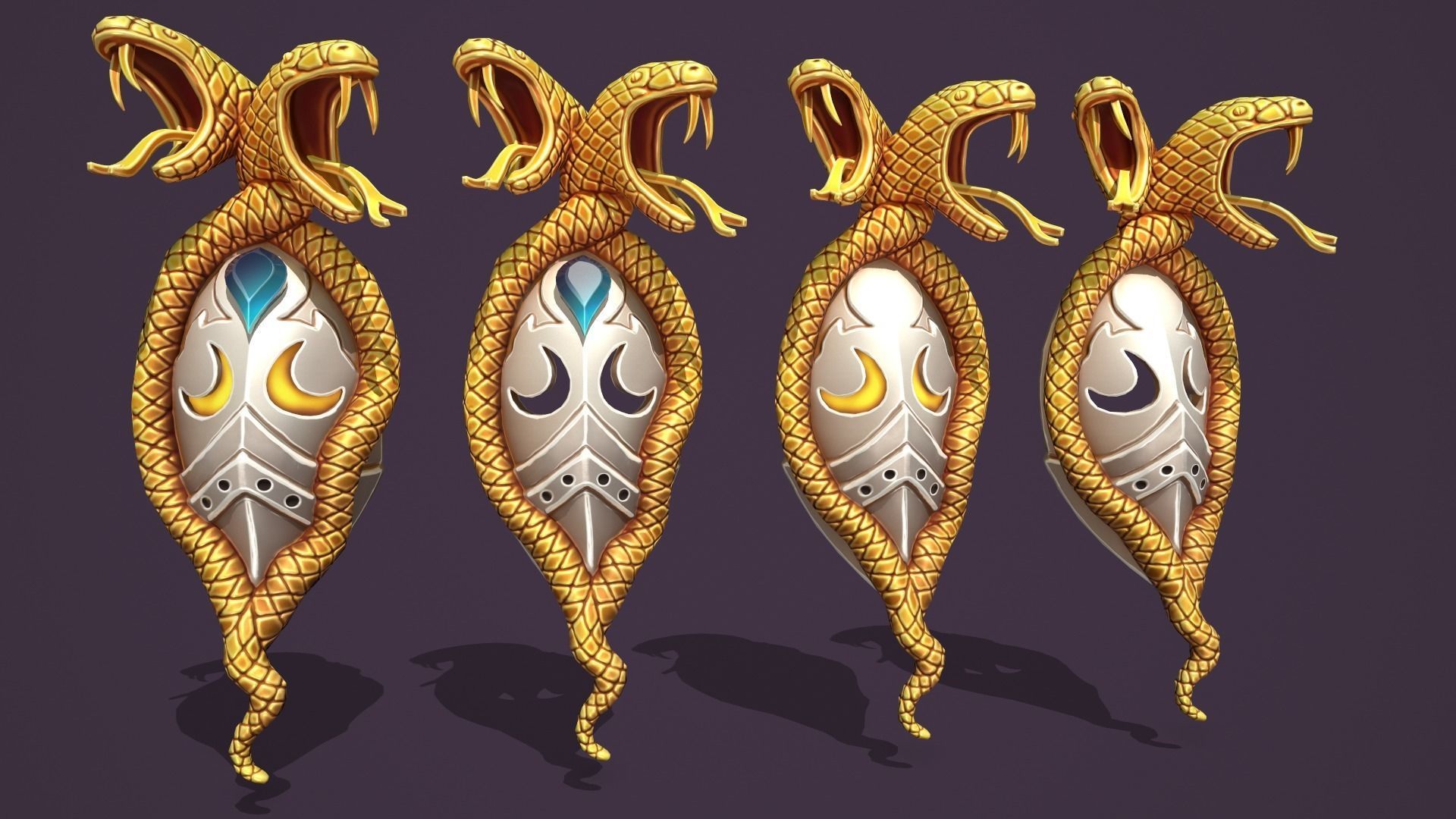 3D model Snake mask VR / AR / low-poly | CGTrader