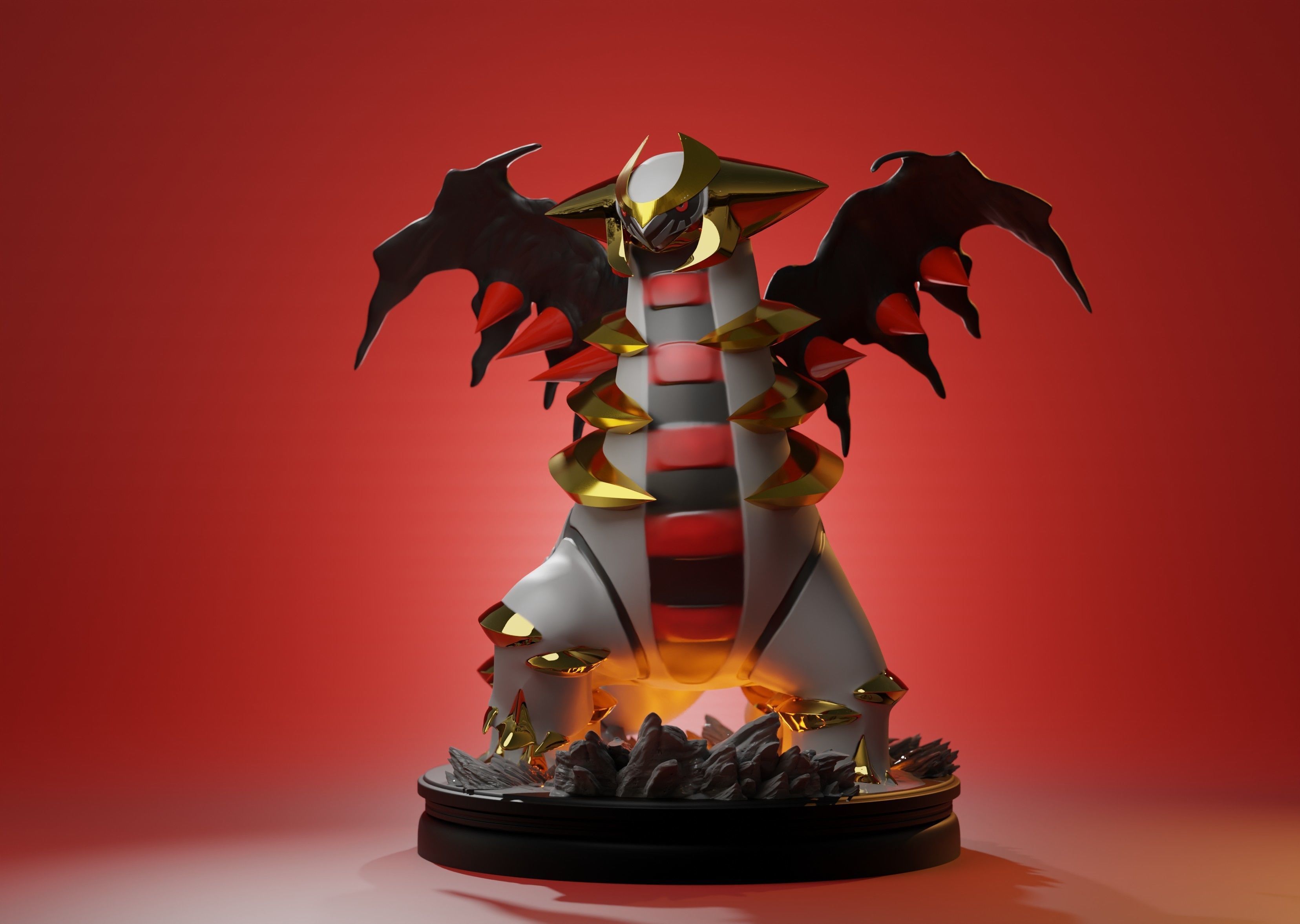 GIRATINA - 3D PRINTABLE POKEMON as a whole and with cuts 3D model 3D ...