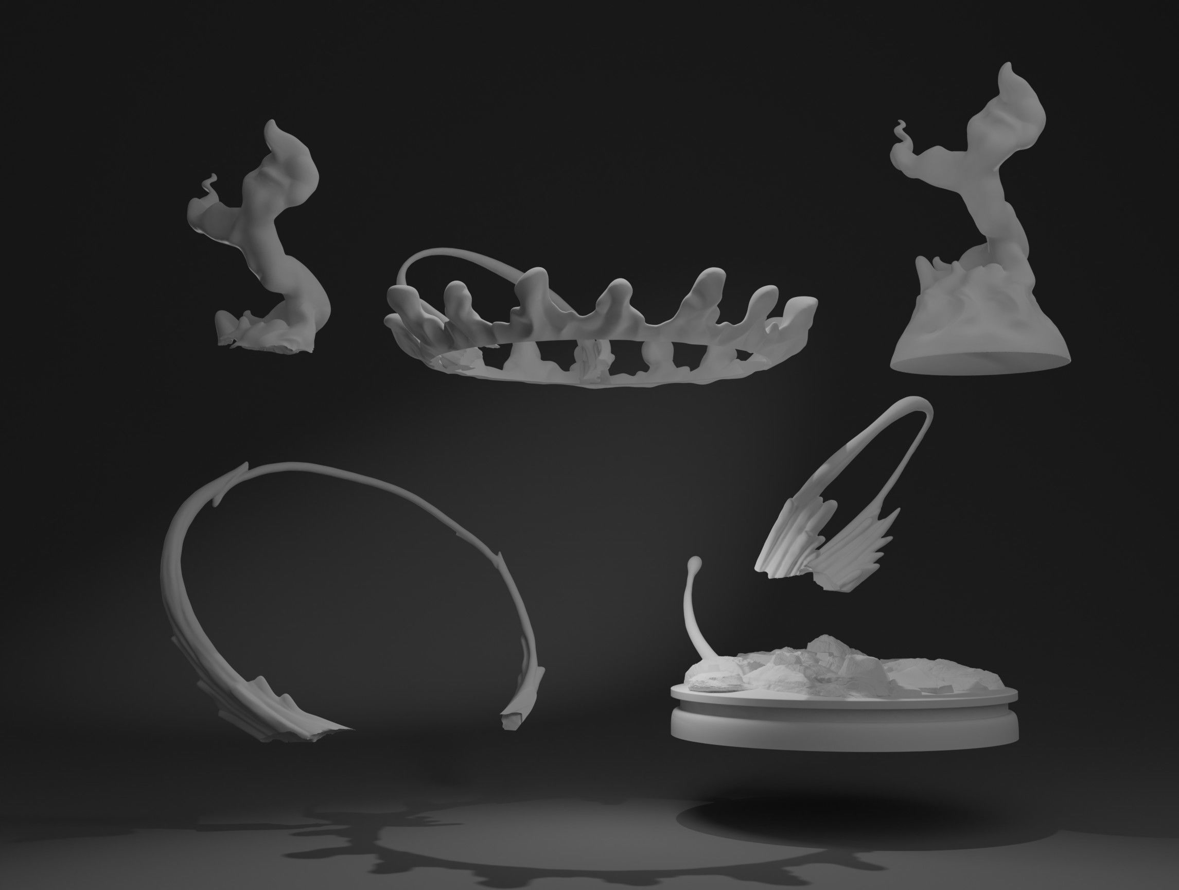 MEWTWO WITH SHADOWBALL-3D printable pokemon with cuts and whole 3D ...