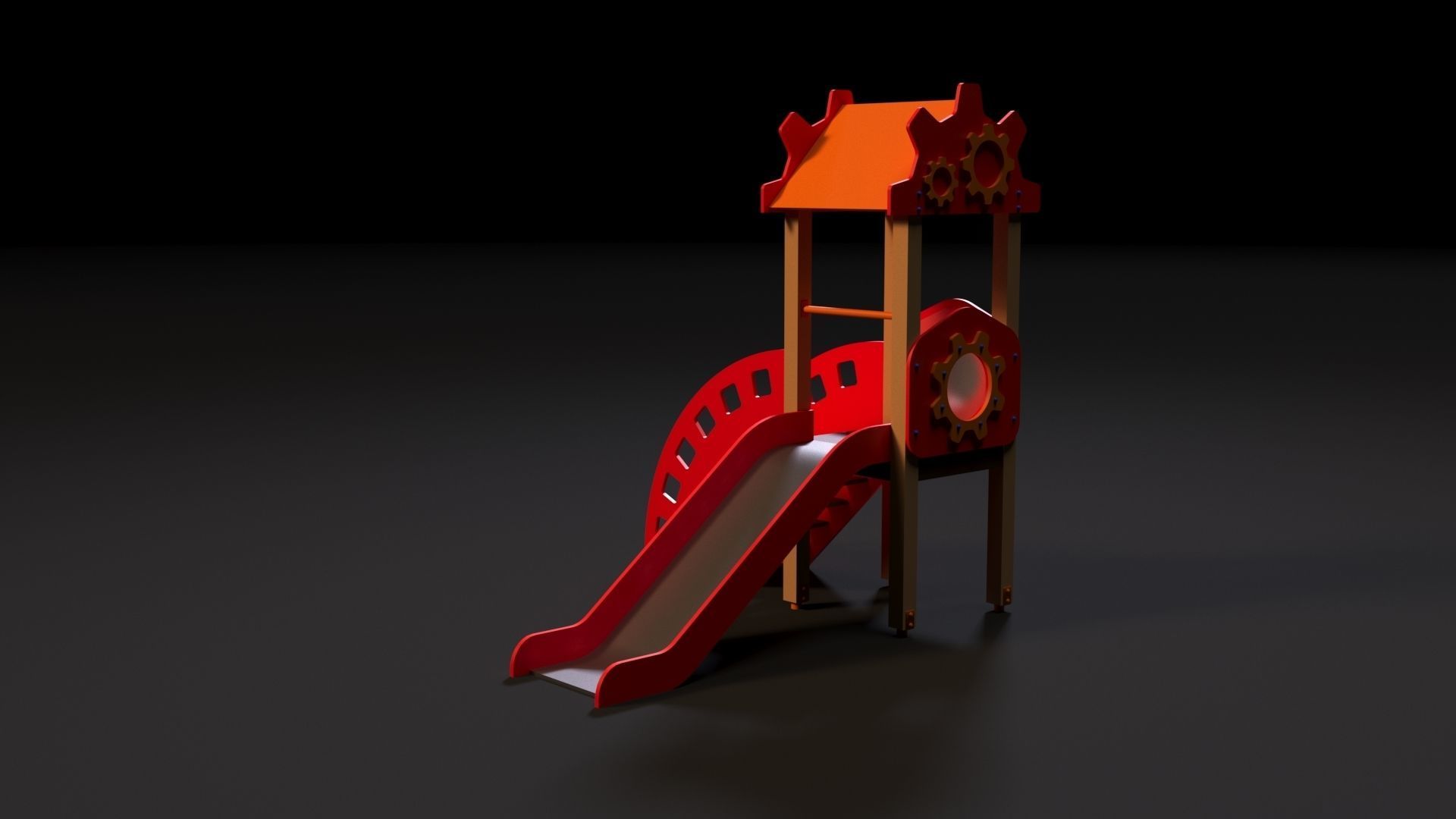 Children slide 3D model | CGTrader