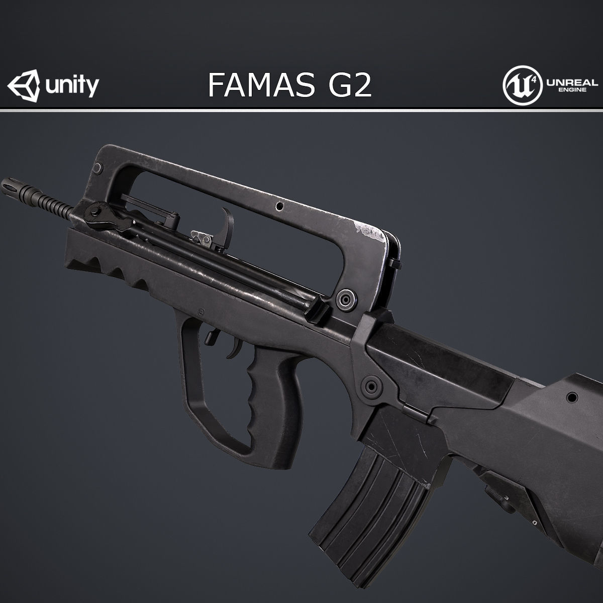 3D model FAMAS G2 Rifle VR / AR / low-poly | CGTrader
