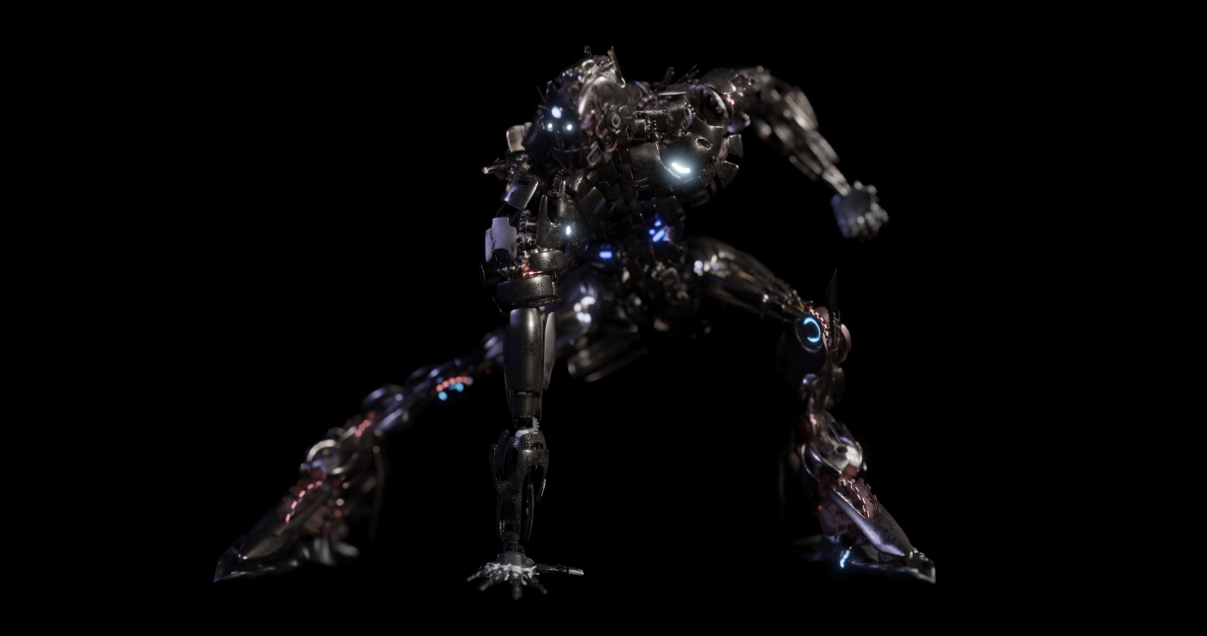 transformer cyborgs and robots in movie transformers 3D model rigged ...
