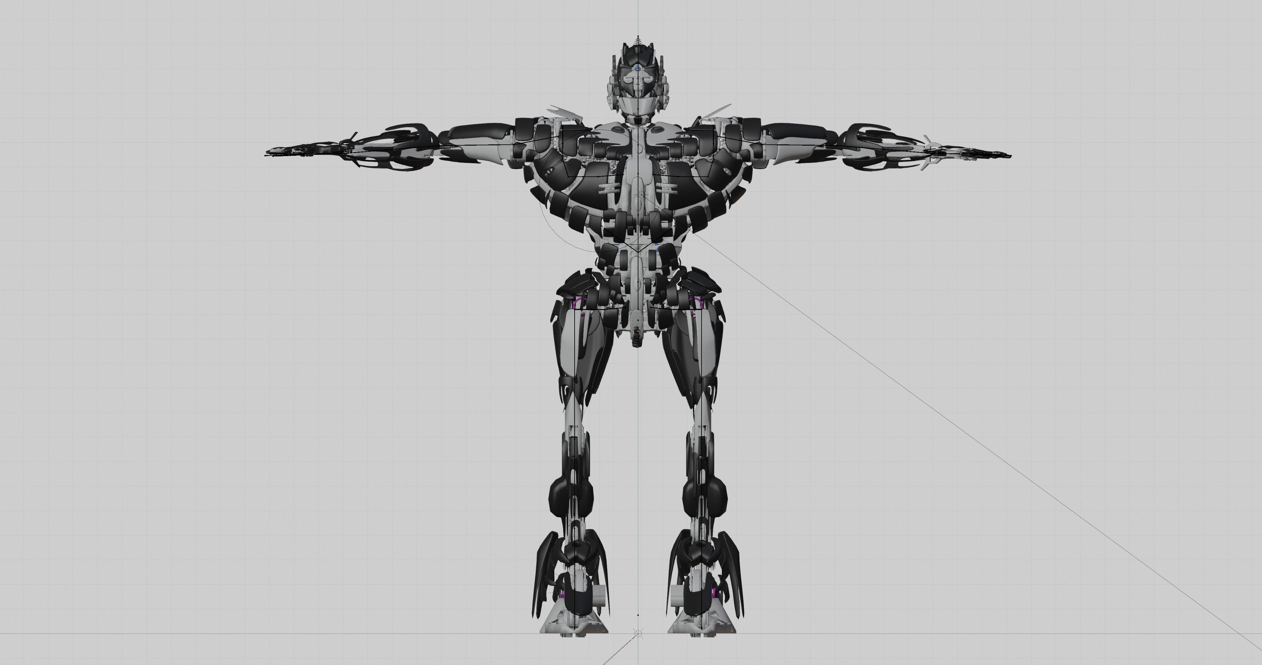 transformer cyborgs and robots in movie transformers 3D model rigged ...