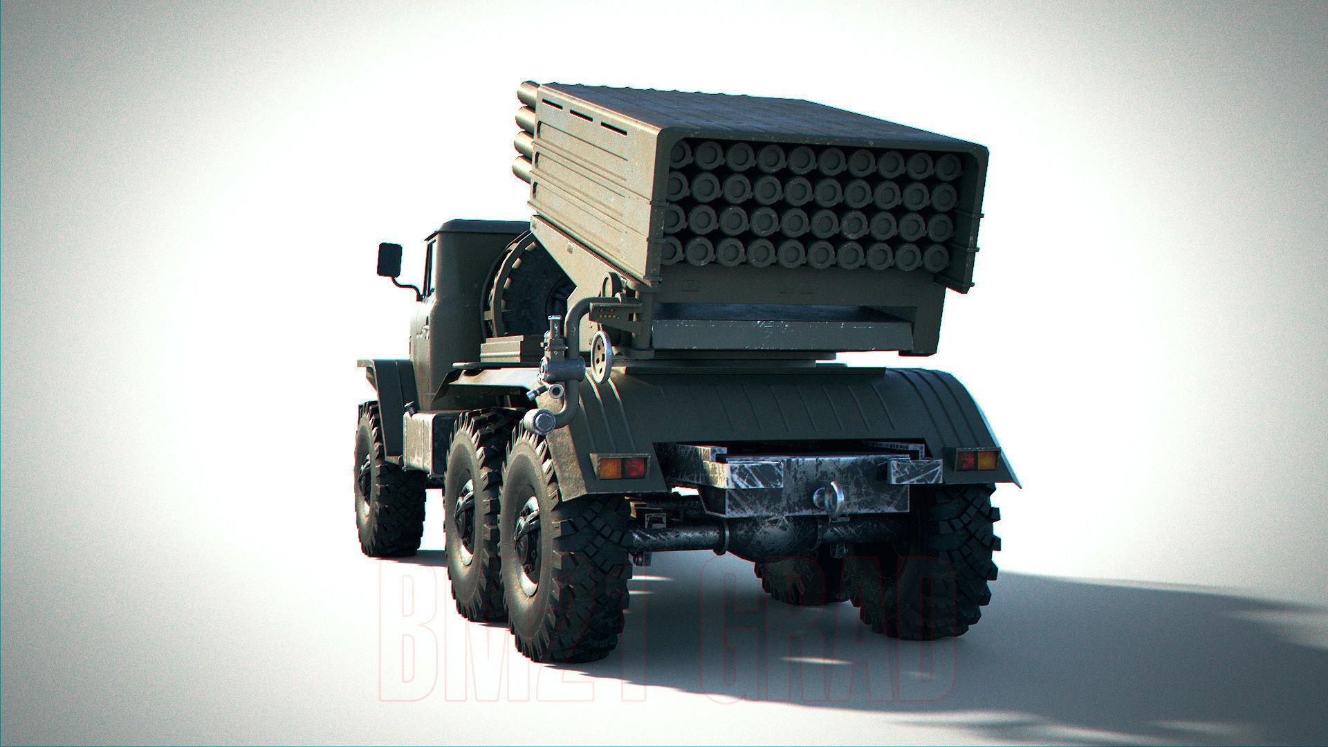 3D model BM-21 Grad PBR VR / AR / low-poly | CGTrader