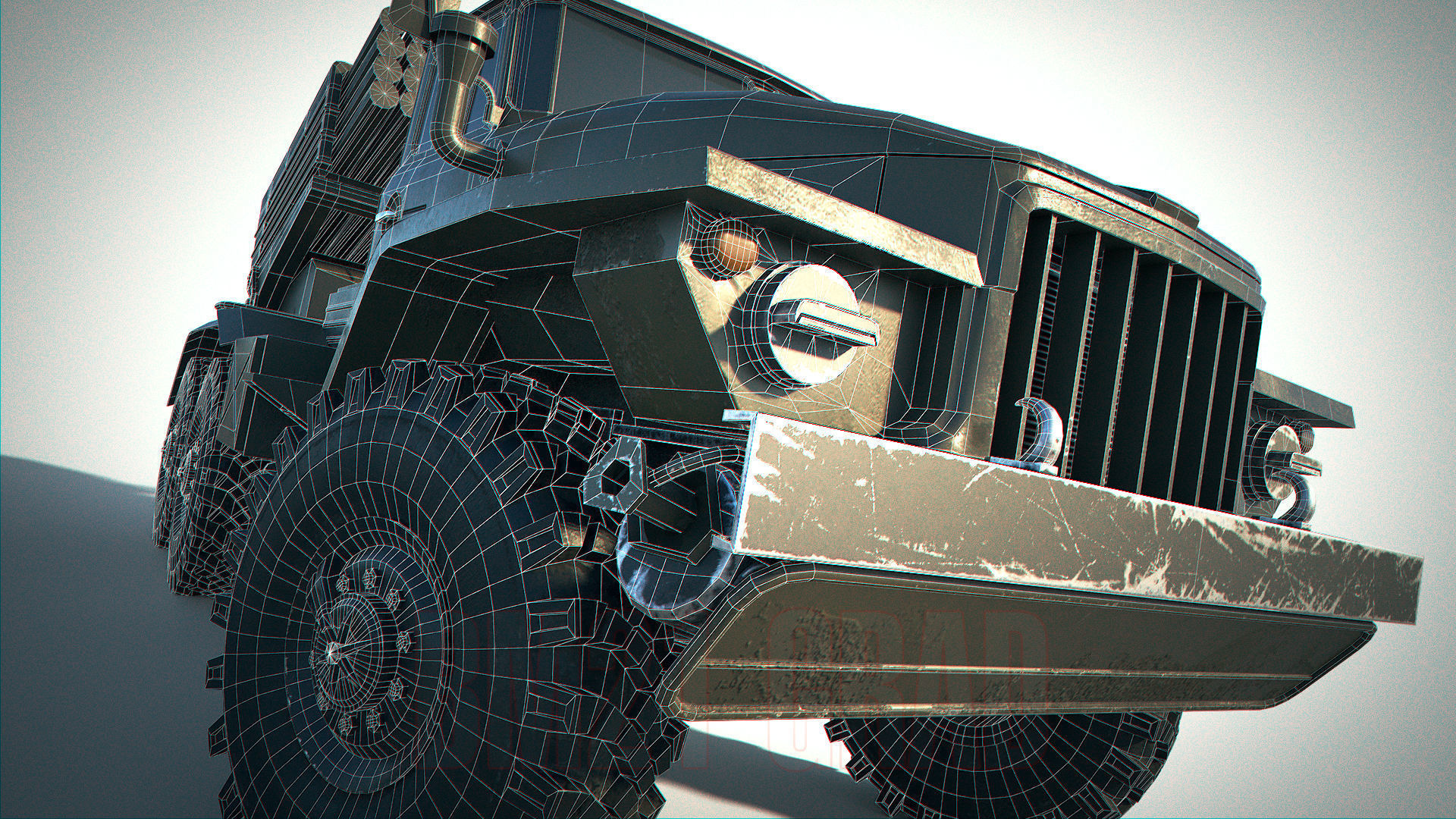 3D model BM-21 Grad PBR VR / AR / low-poly | CGTrader