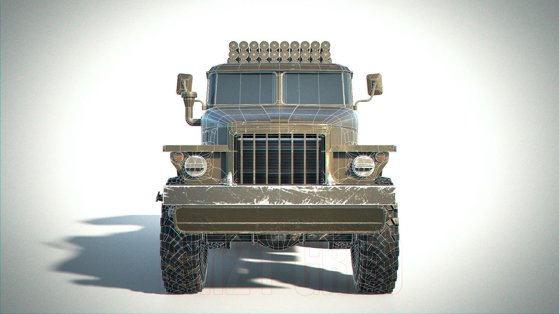 3D model BM-21 Grad PBR VR / AR / low-poly | CGTrader