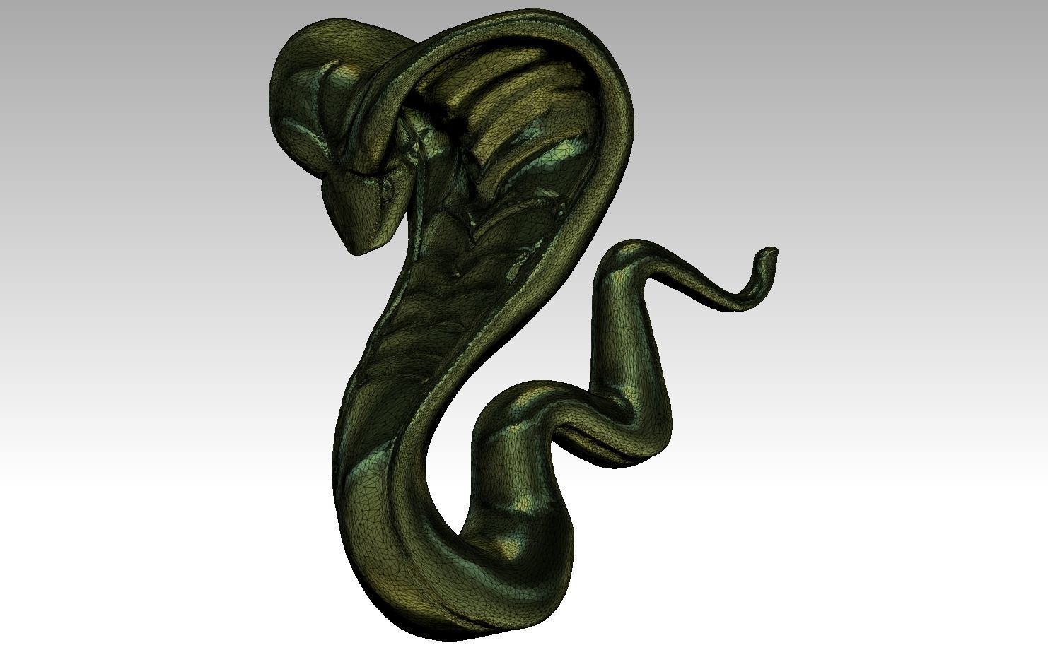 Snake statue 3D model 3D printable | CGTrader