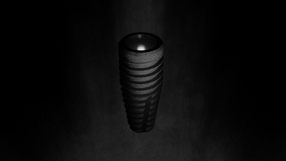 Dental implant Tapered geometry and morse taper connection 3D model ...