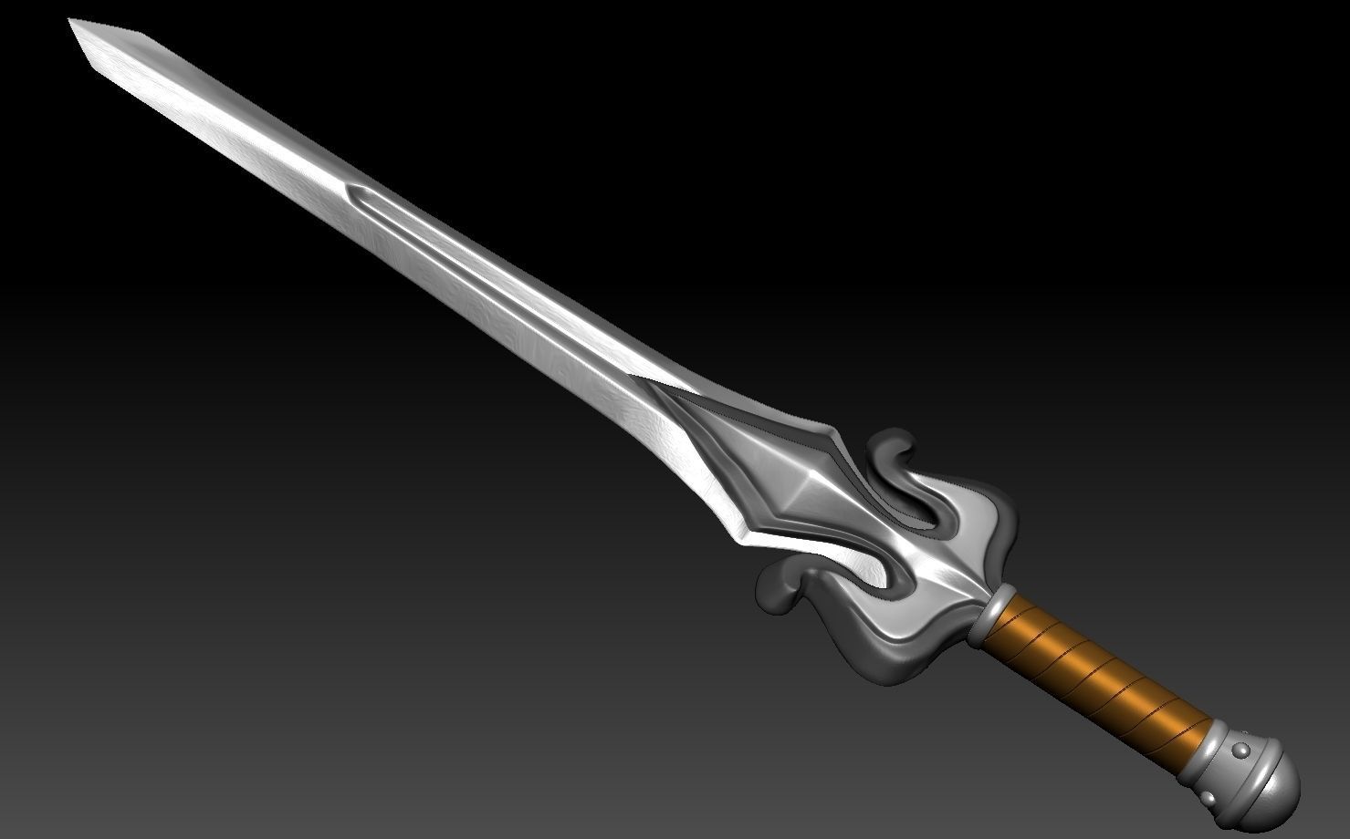 The Power Sword - Real Size - Heman Netflix Version 3D model 3D ...
