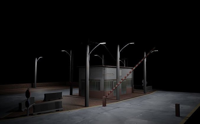 3D model Border crossing VR / AR / low-poly | CGTrader