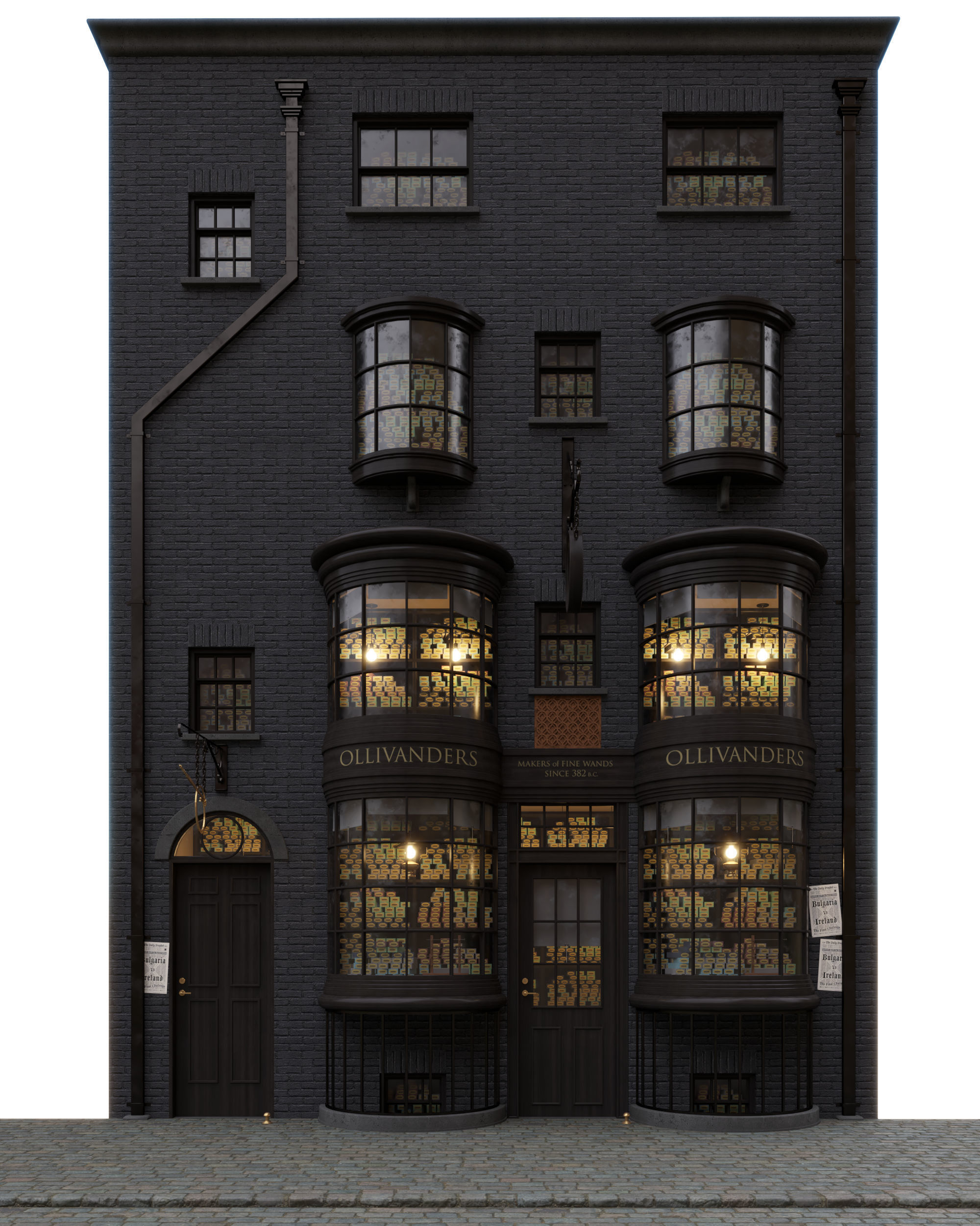 Ollivanders Wand Shop from Harry Potter 3D model | CGTrader