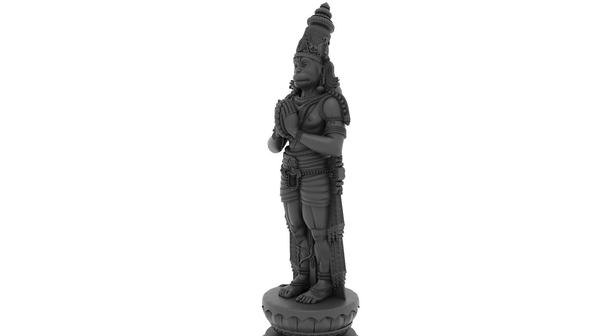 god hanuman statue 3D model | CGTrader