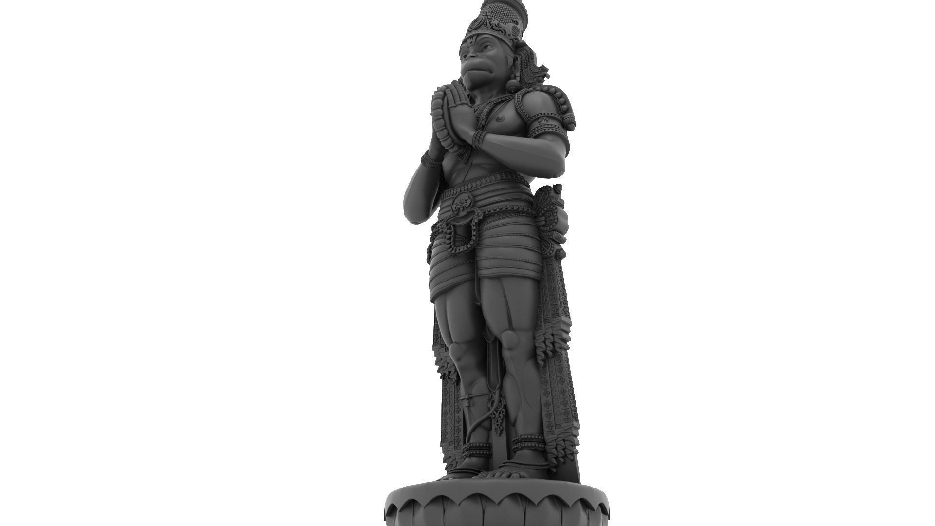 god hanuman statue 3D model | CGTrader