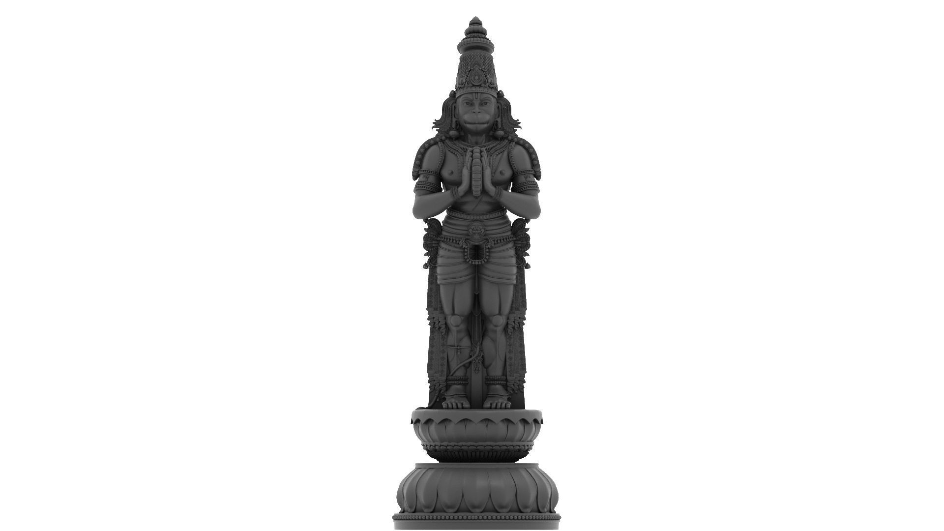 god hanuman statue 3D model | CGTrader