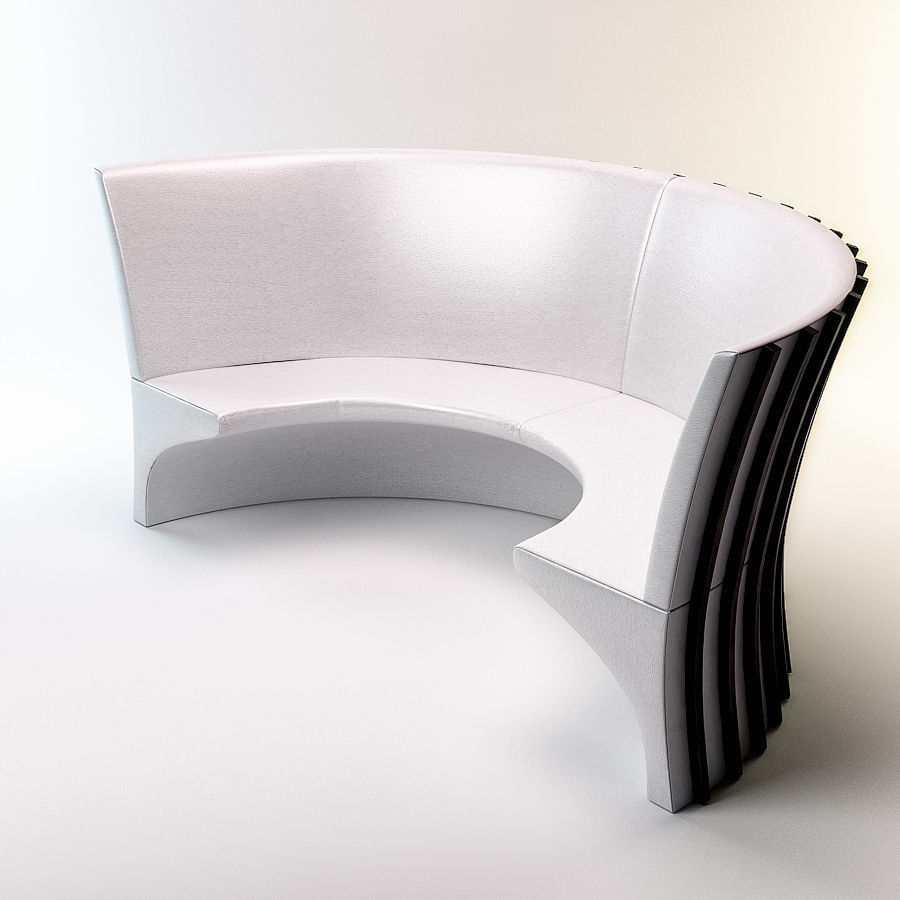 Round sofa 3D model | CGTrader