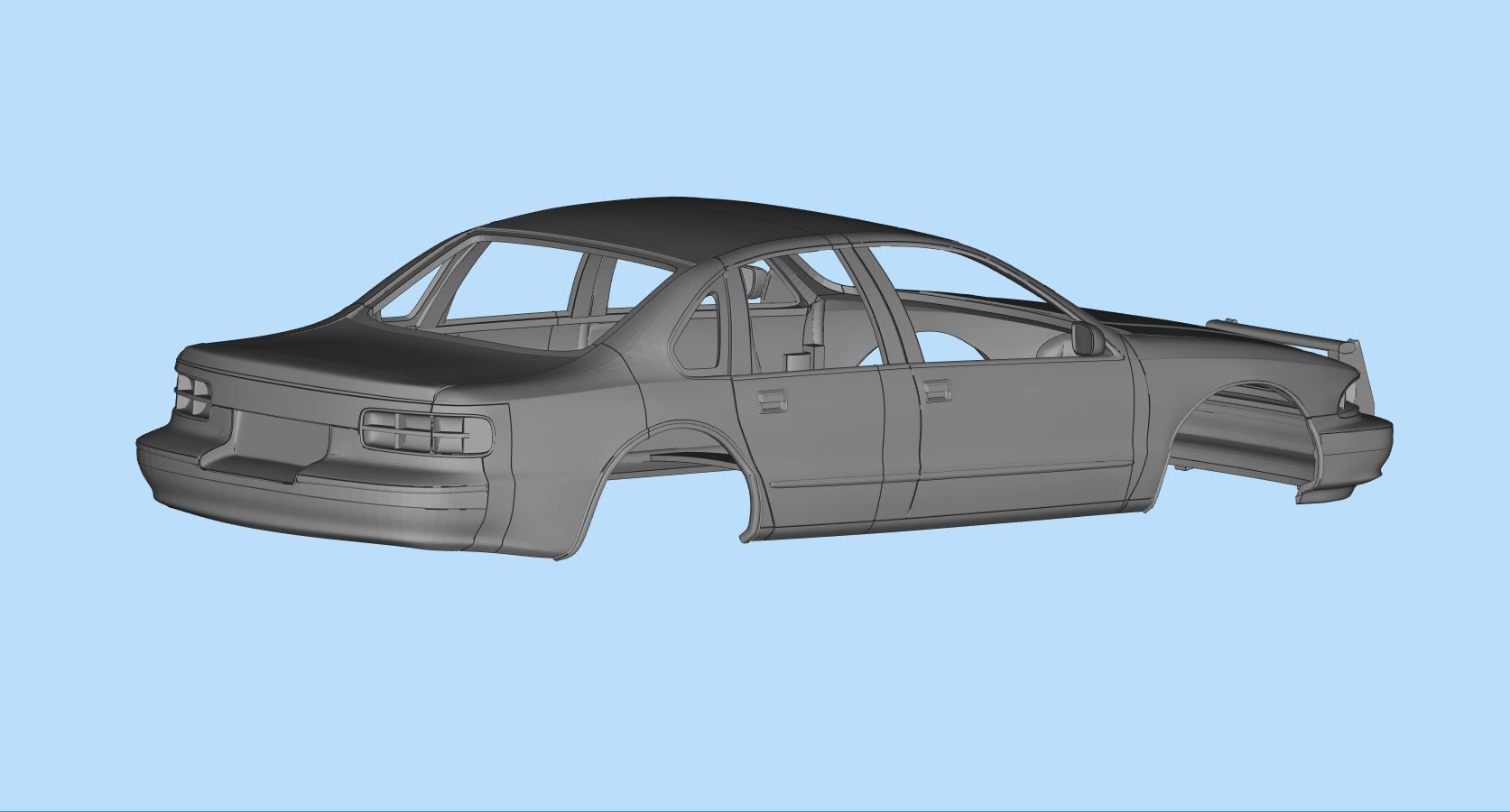 STL printable rc cars body Chevy Impala SS and Bonus 3D model 3D ...