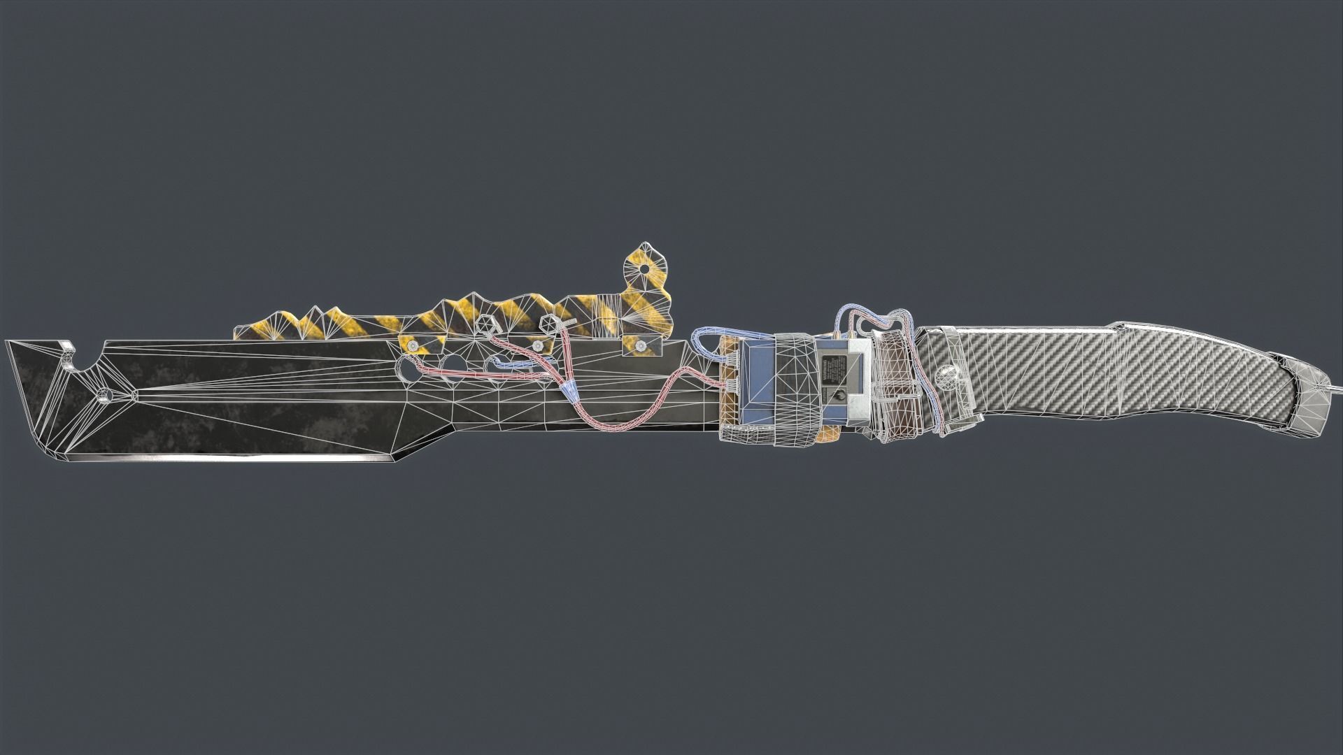 3D model Dying light 2 style apocalyptic machete VR / AR / low-poly ...