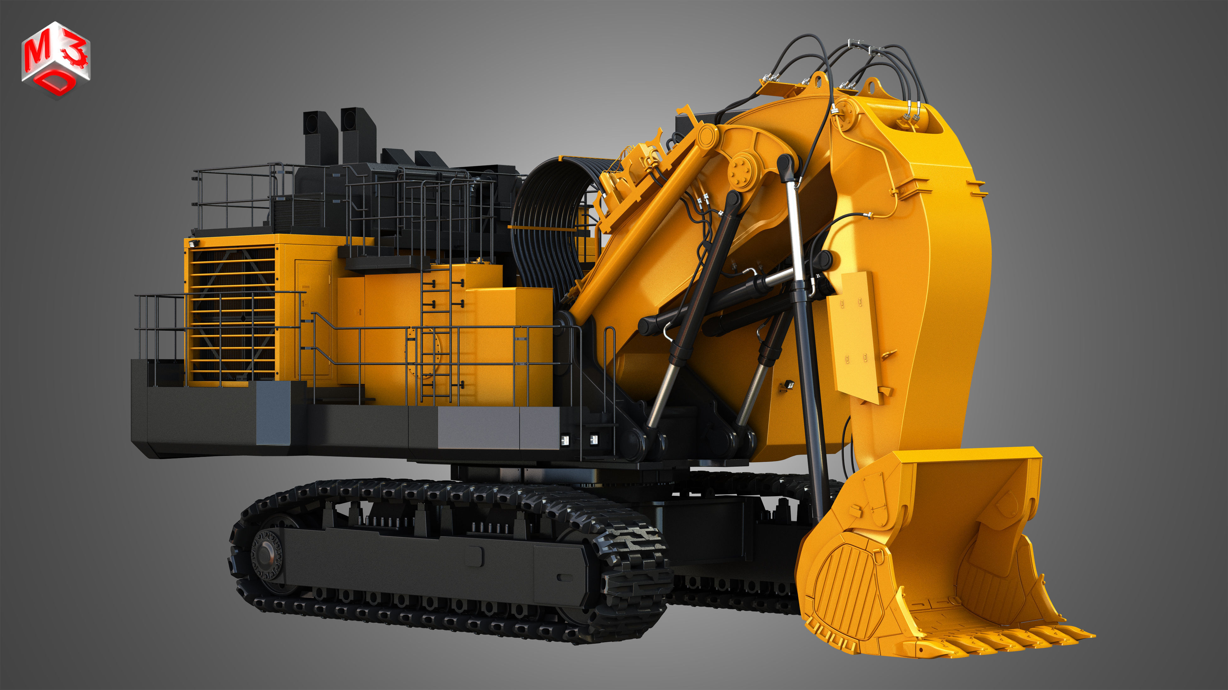 EX8000-6 - Hydraulic Mining Shovel 3D model | CGTrader