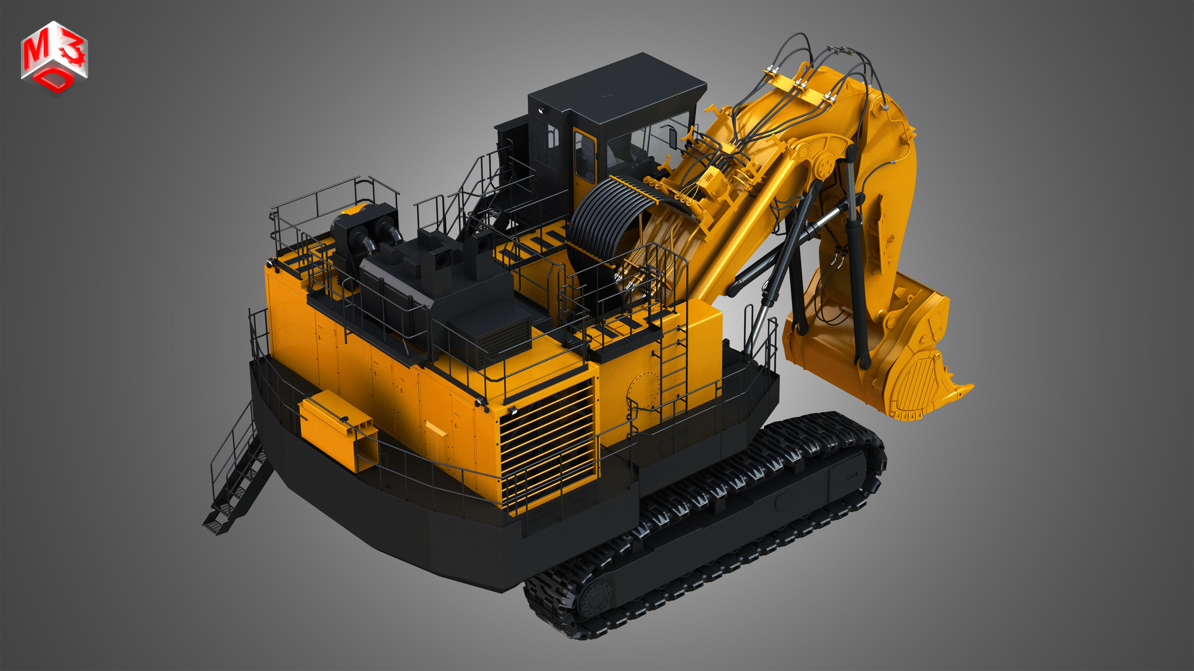 EX8000-6 - Hydraulic Mining Shovel 3D model | CGTrader