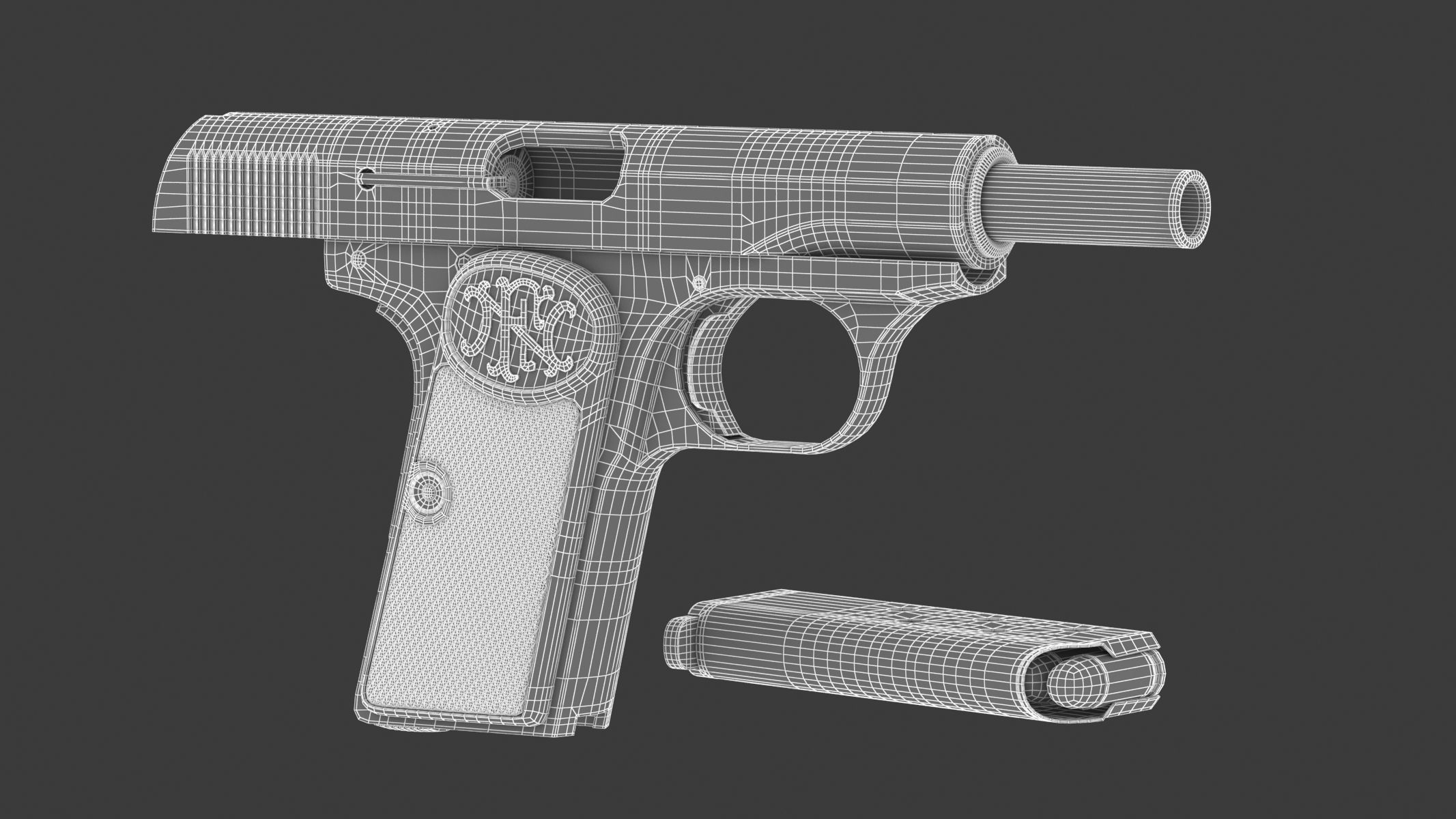 FN Model 1910 3D model | CGTrader