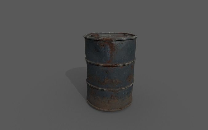3D model Used aged oil barrel VR / AR / low-poly | CGTrader