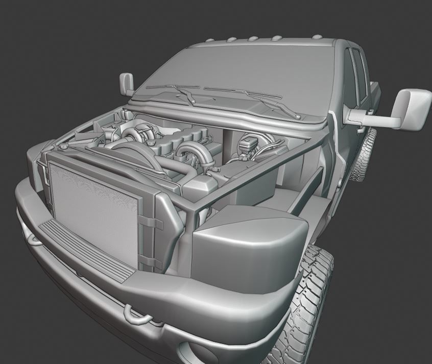 2007 DODGE RAM 2500SRW MEGA CAB 3D model | CGTrader