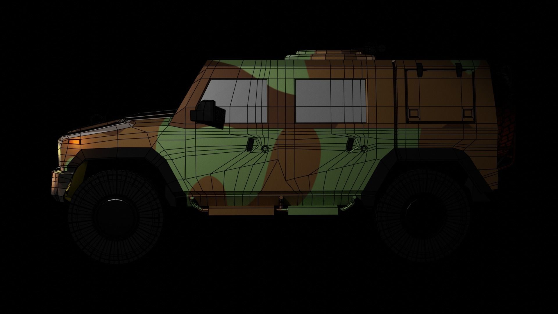 3D model IVECO LMV M65 2001 - LOW POLY RIGGED VR / AR / low-poly | CGTrader