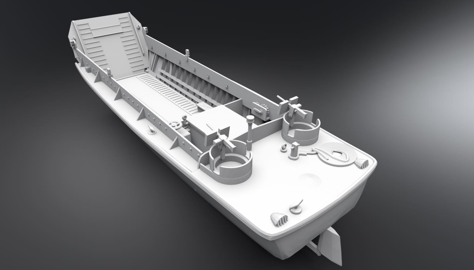 LCVP Scale model 3D model 3D printable | CGTrader