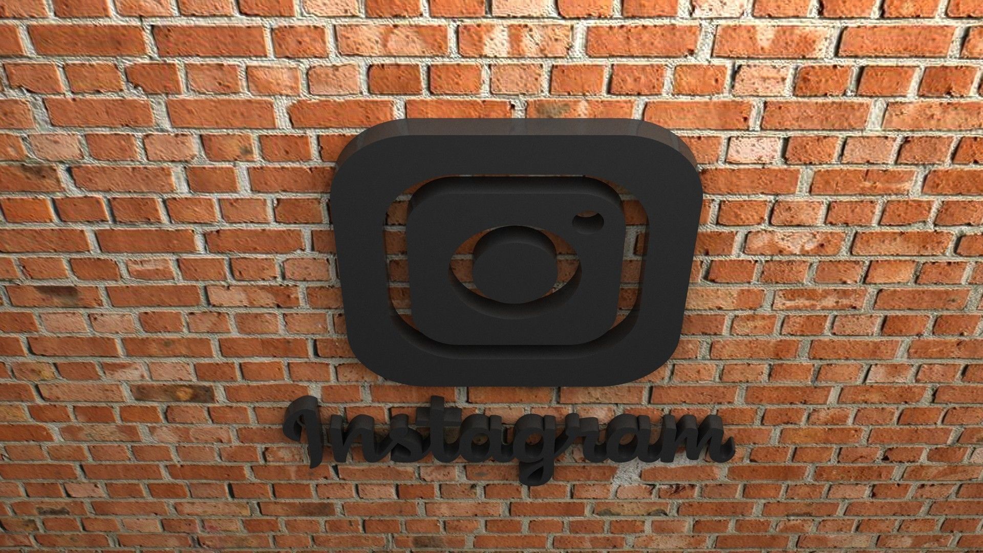 Instagram Logo 3D model 3D printable | CGTrader