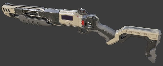 3D model Hyper Scape Shotgun VR / AR / low-poly | CGTrader