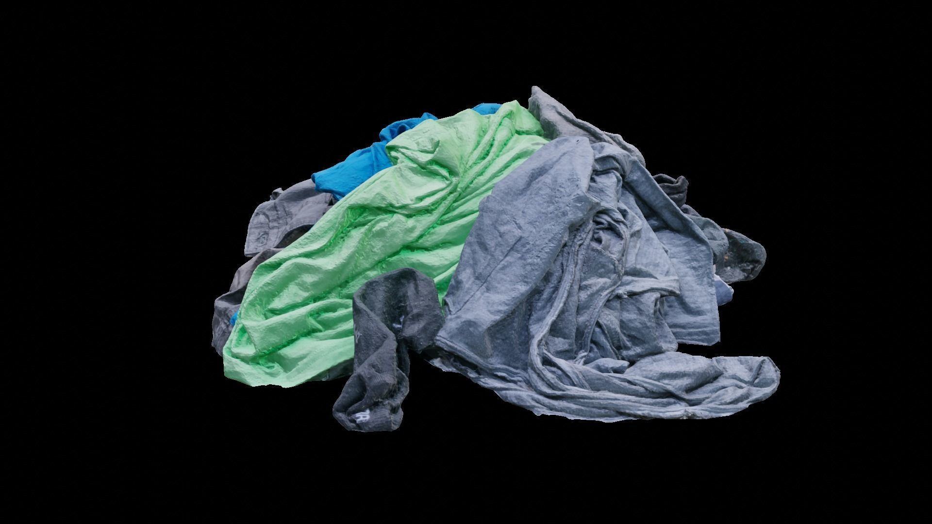 3D model Pile of Clothes on the Ground 3D Scanned VR / AR / low-poly ...