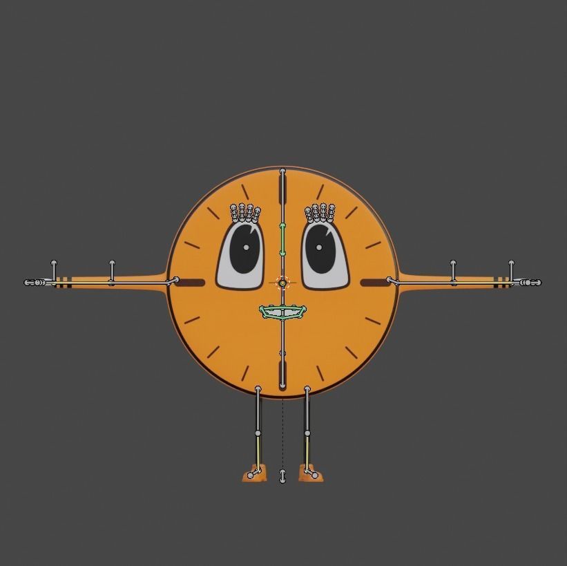 Miss Minutes TVA free 3D model rigged | CGTrader