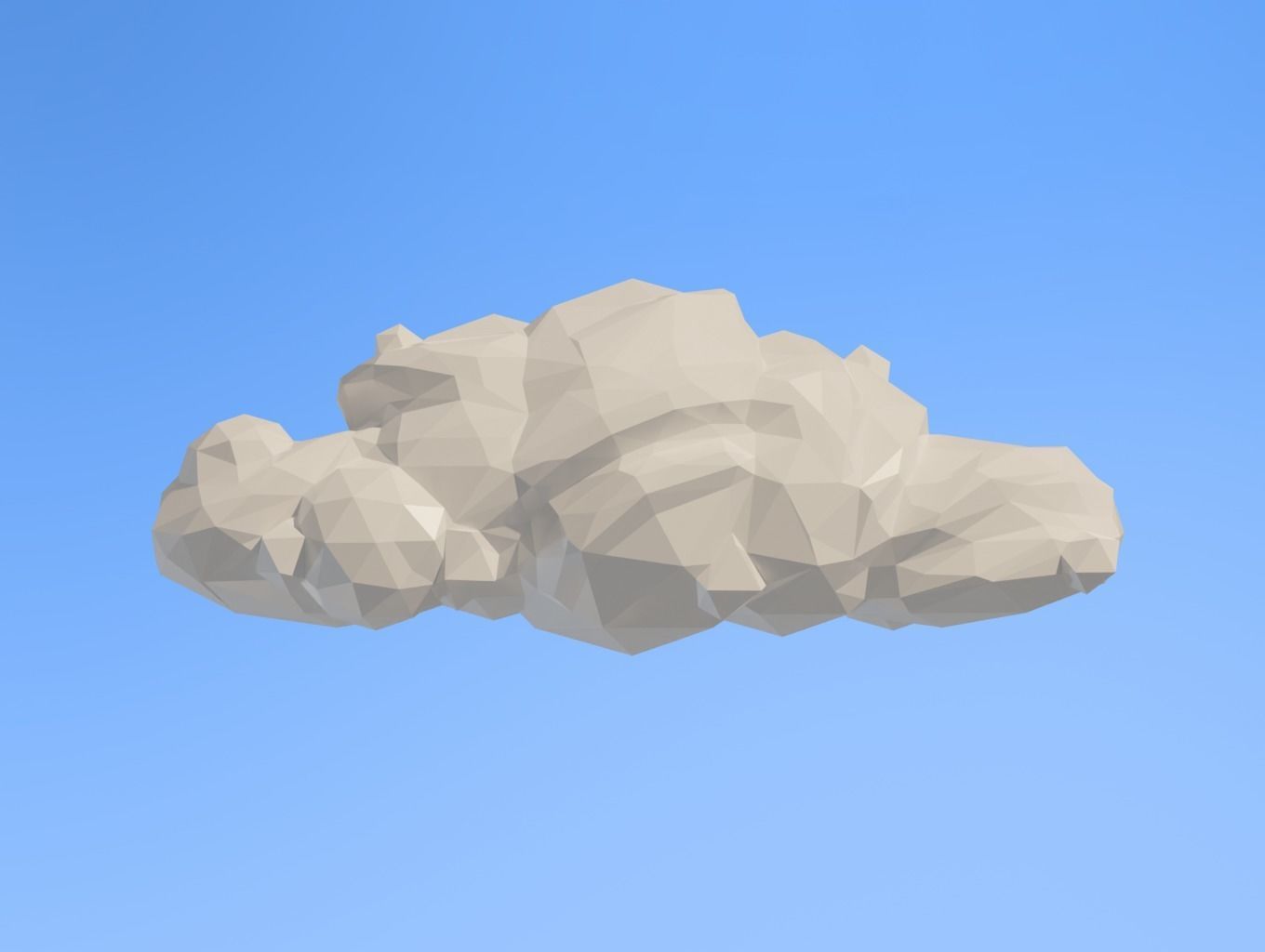 3D model Low Poly Clouds Pack 2 VR / AR / low-poly | CGTrader