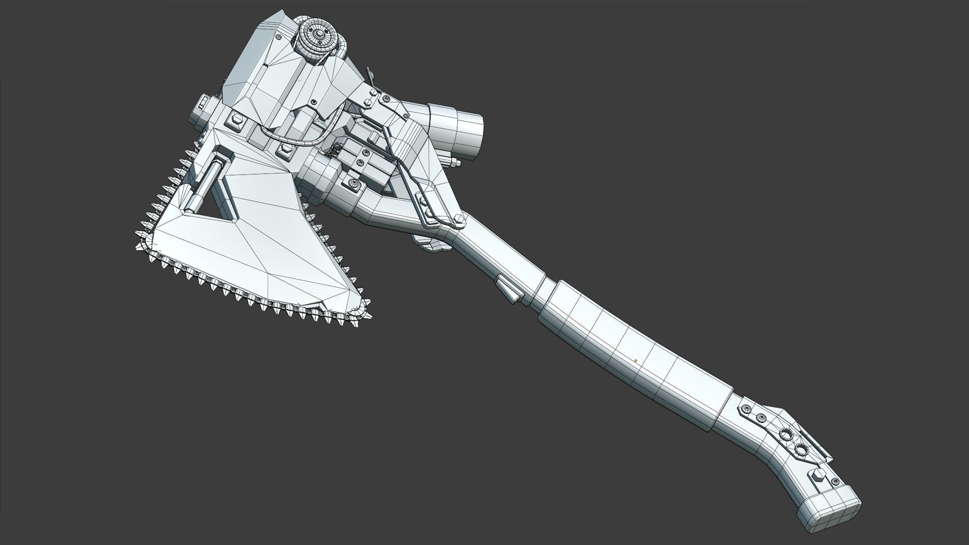 3D model Electric-Axe tool with two blades VR / AR / low-poly | CGTrader