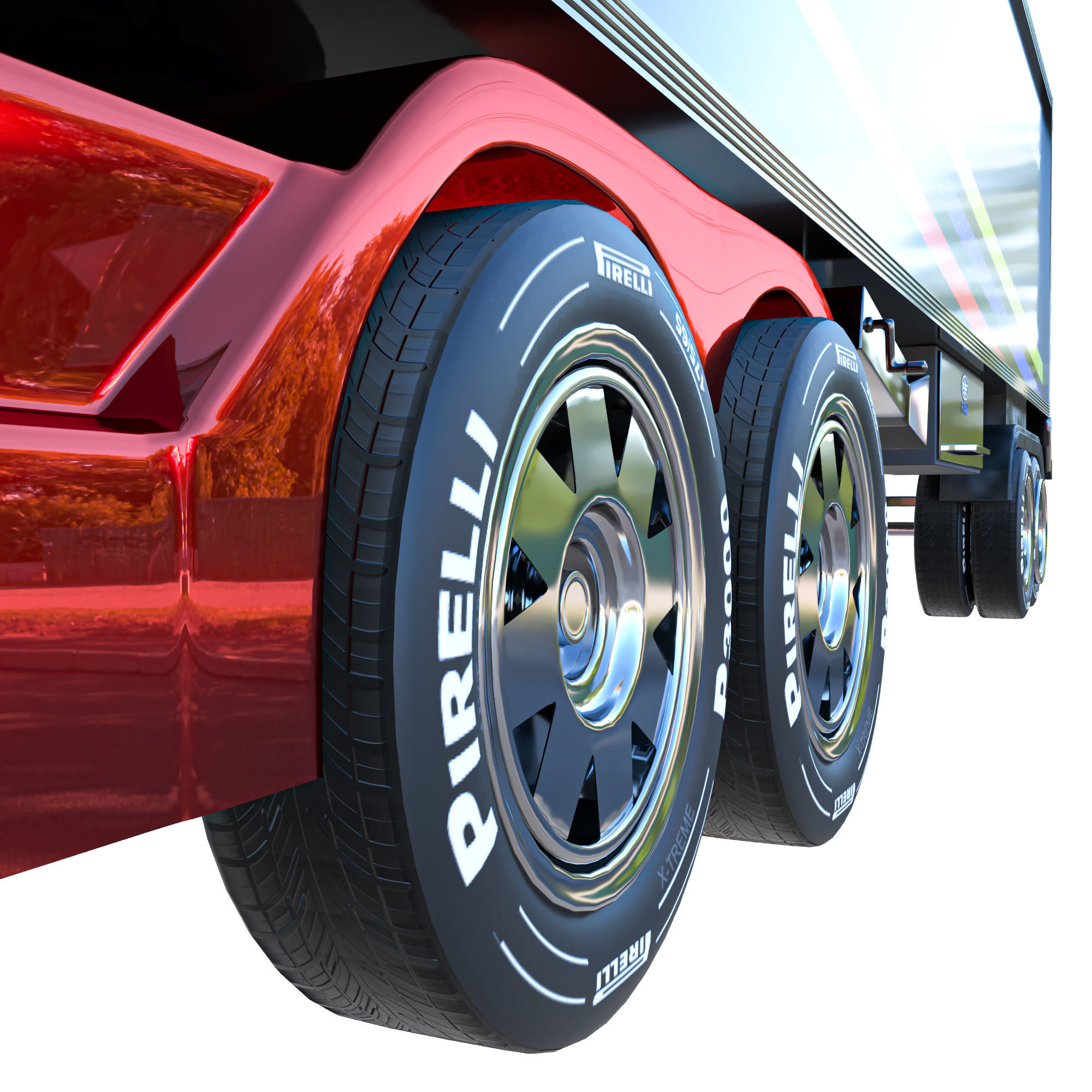 faw truck red 3D model | CGTrader