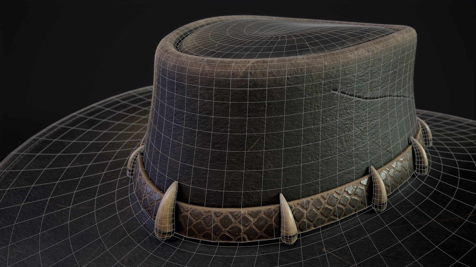 3D model Australian Outback Hat VR / AR / low-poly | CGTrader