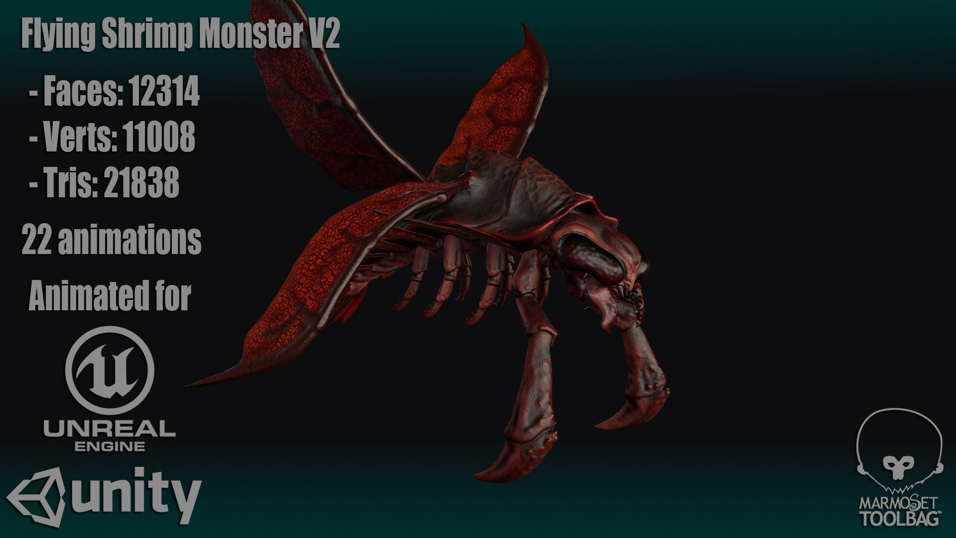 3D Model Collection Shell Monsters Pack VR / AR / low-poly | CGTrader