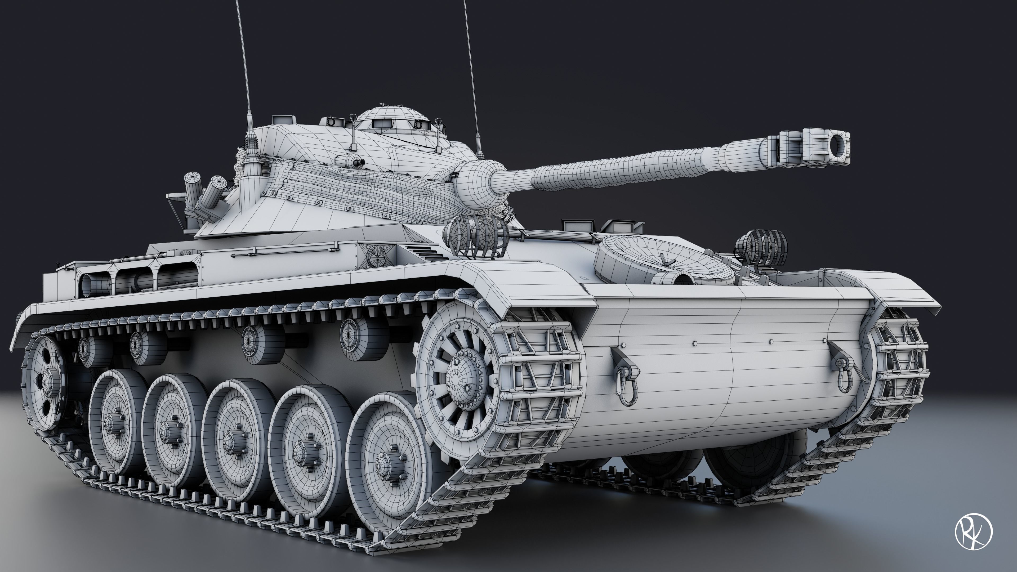 AMX-13 FL11 PBR Model 3D model | CGTrader