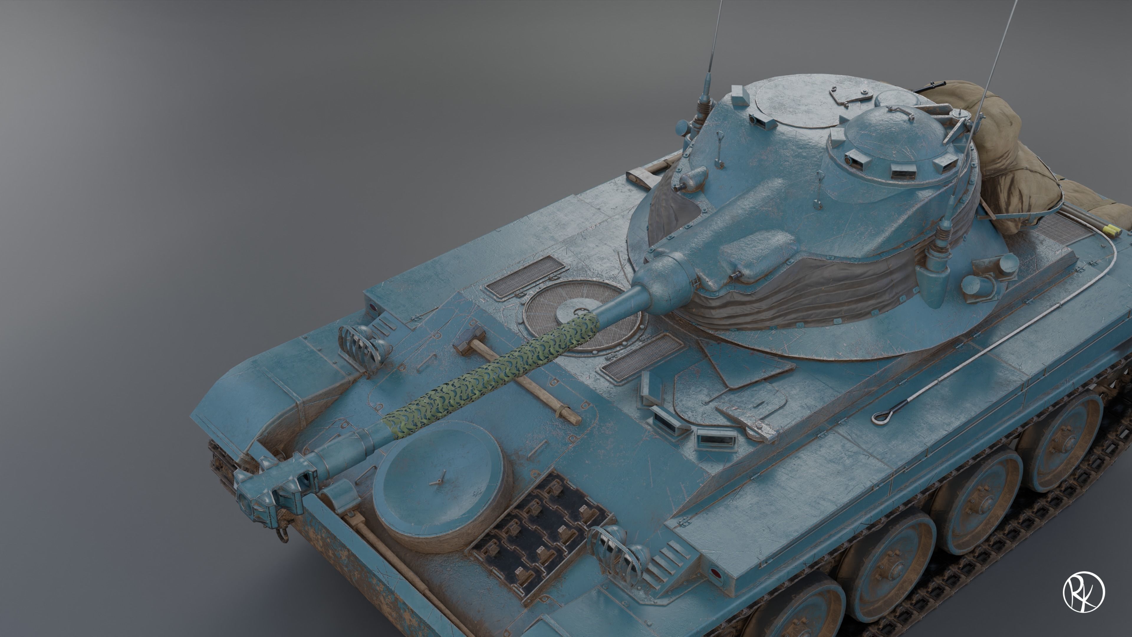AMX-13 FL11 PBR Model 3D model | CGTrader