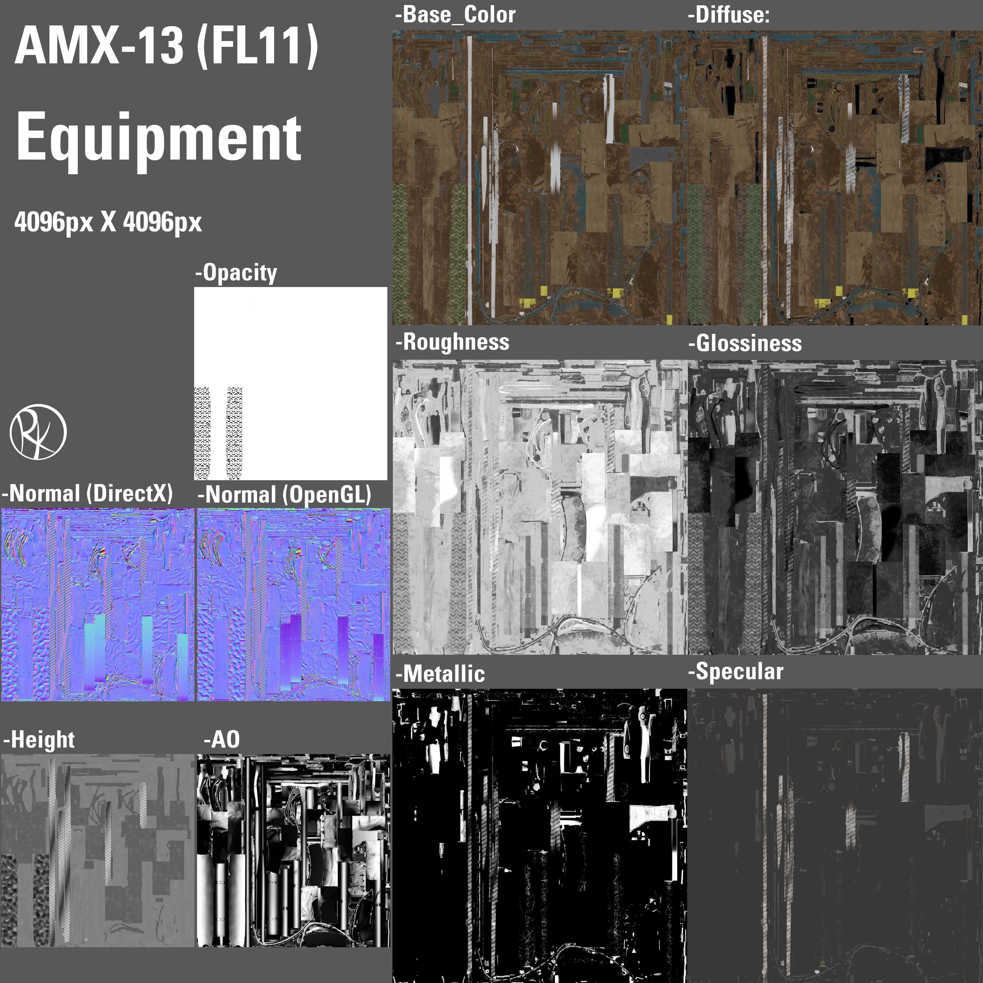 AMX-13 FL11 PBR Model 3D model | CGTrader