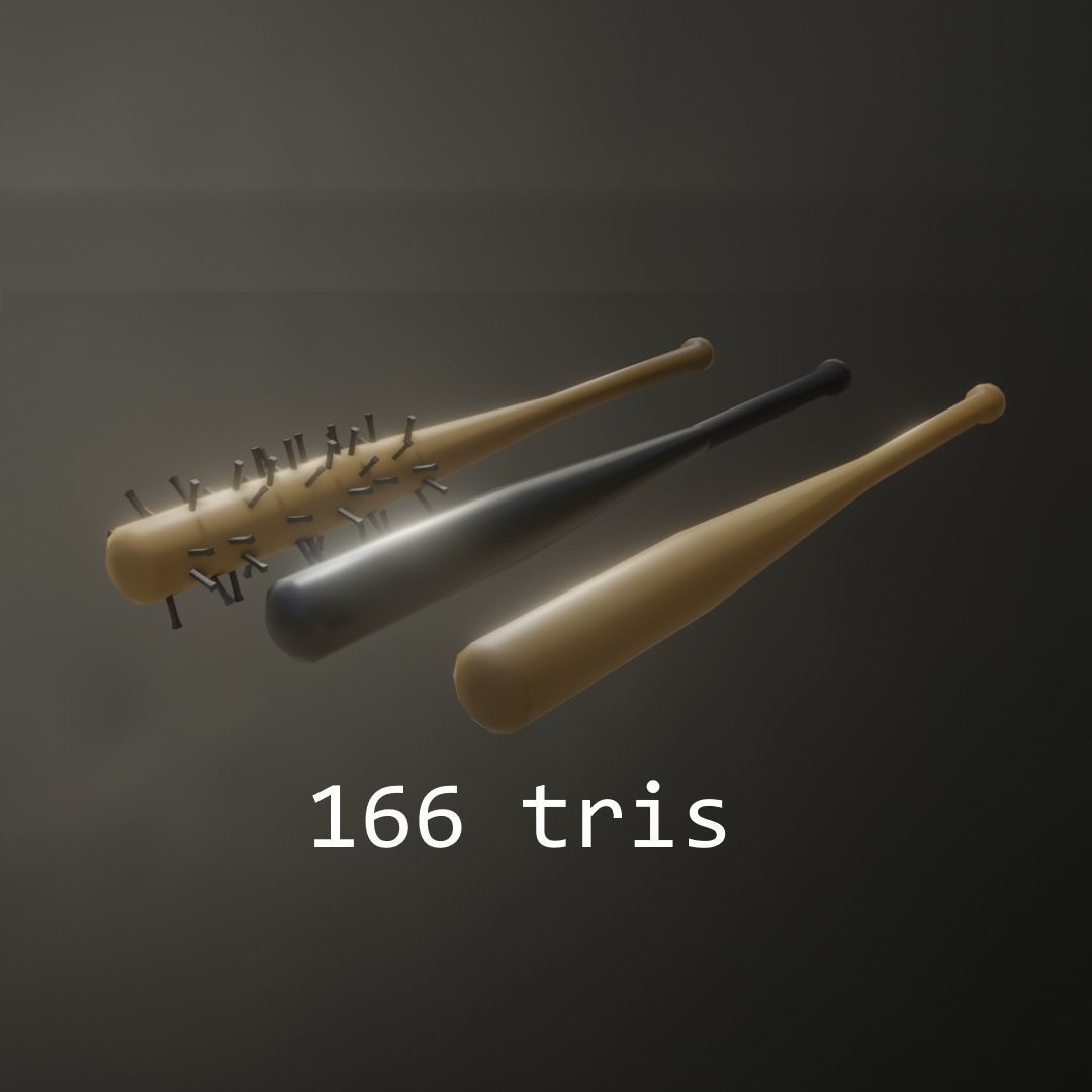 Baseball Bat free VR / AR / low-poly 3D model | CGTrader