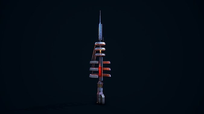 3D model Sci Fi Beacon VR / AR / low-poly | CGTrader