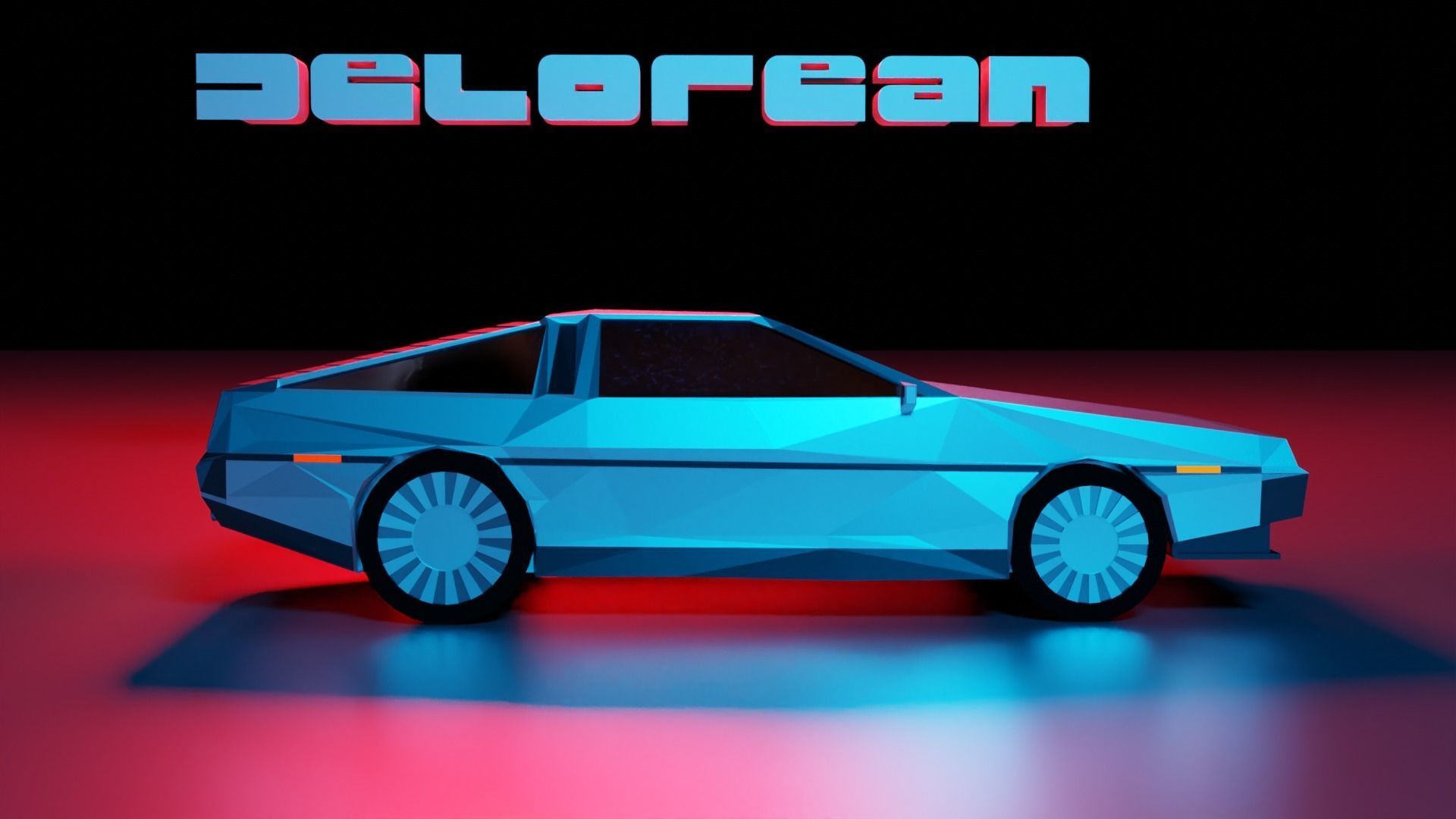 Delorean car 3D model | CGTrader